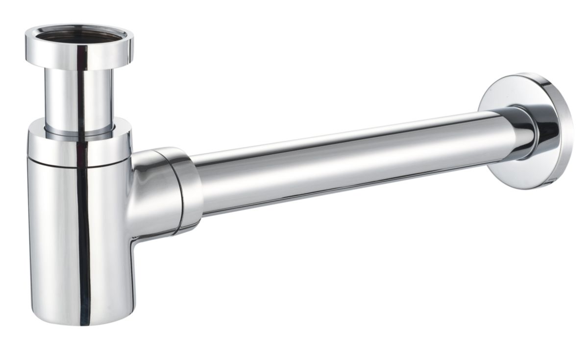 ALTECH - Siphon design rond court en laiton chromé 33X42 Altech | Cedeo