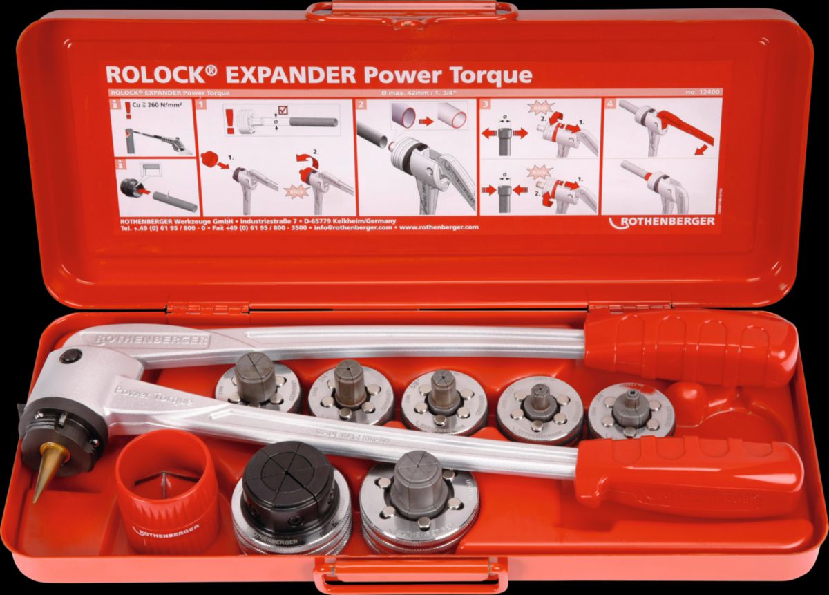 ROTHENBERGER - Pack Rolock Expander 10-12-14-16-22 mm Réf. 12509 | Cedeo
