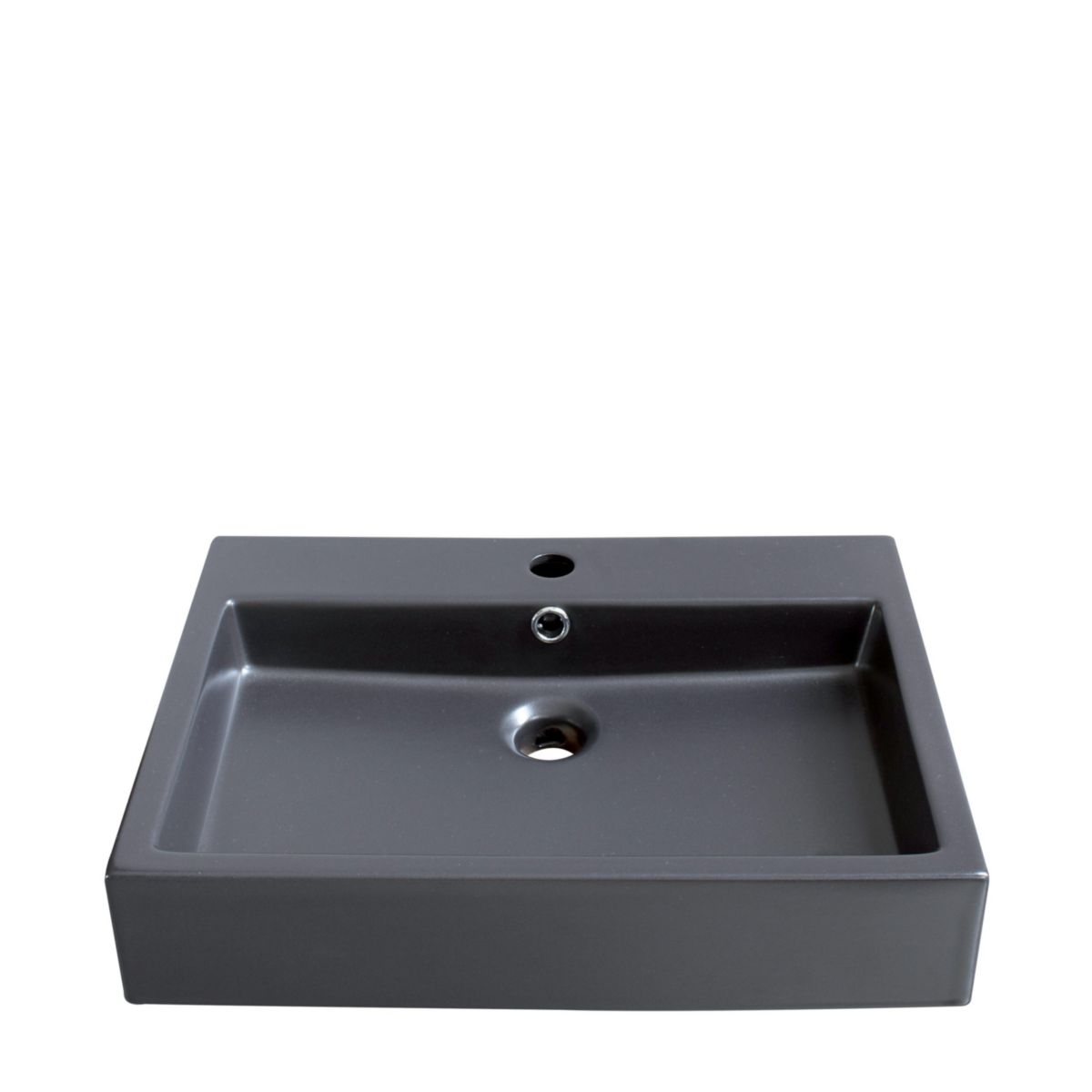 LINE ART - Vasque TANK noire mat Réf. 6.02.030 NM | Cedeo