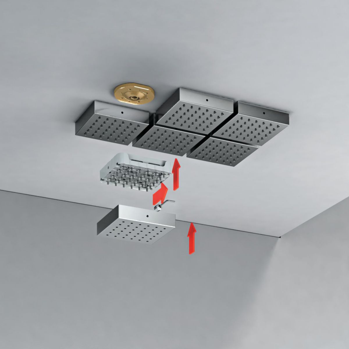 AXOR - Set de finition Axor STARCK Shower Module, chromé réf. 28491000 ...