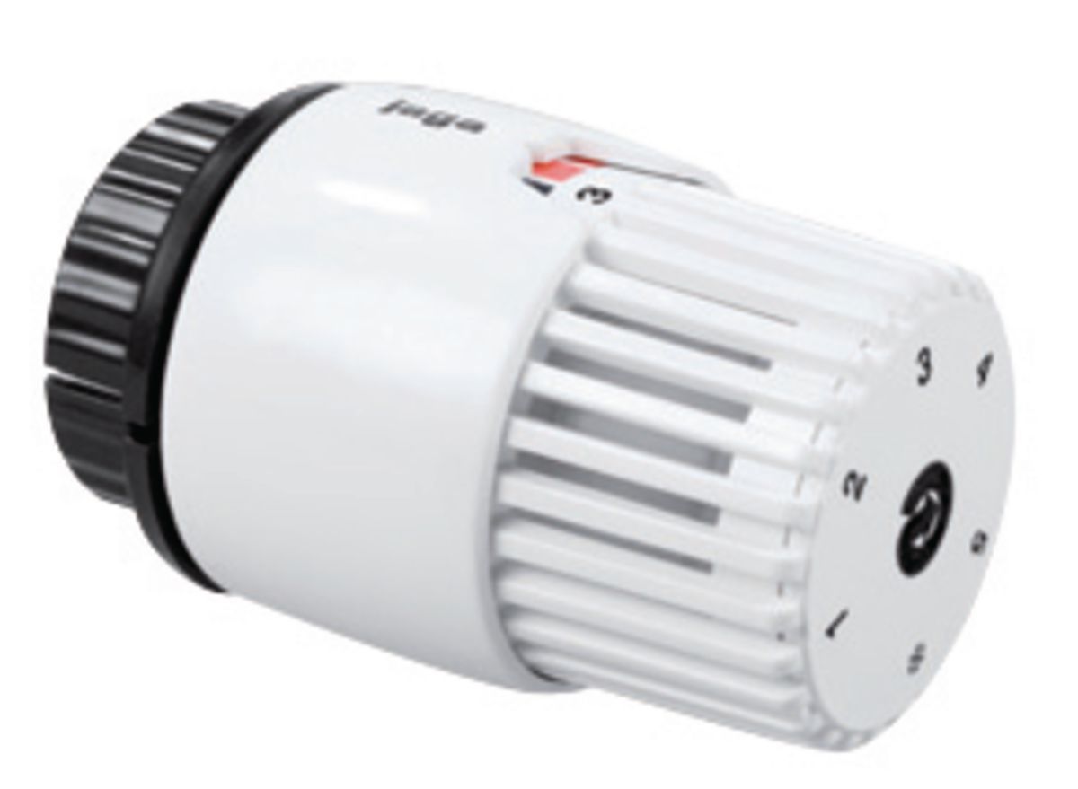 JAGA - Tête de vanne thermostatique Deco blanche réf. 5090.1125 | Cedeo