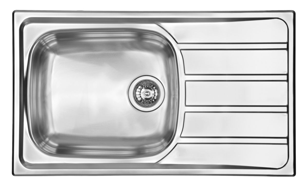 AQUATOP (EVIERS) - Evier en inox MONTEBELLO avec un grand bac et un ...