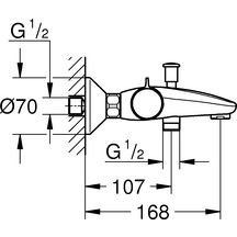 GROHE - Mitigeur thermostatique bain douche grohtherm 800 réf. 34569000 ...