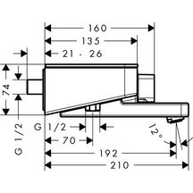HANSGROHE - Mitigeur thermostatique bain douche Ecostat ShowerTablet ...