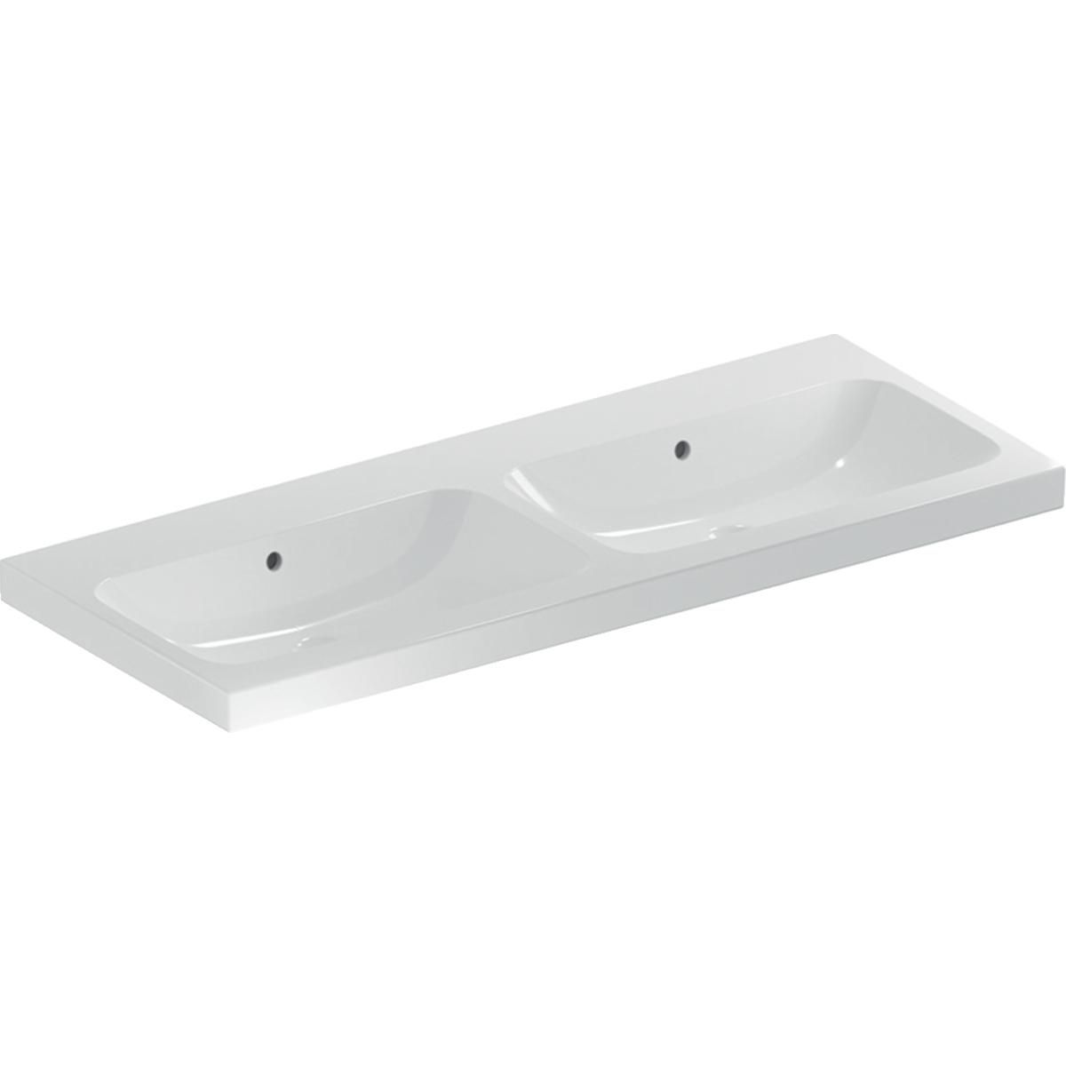 GEBERIT - Lavabo double light Geberit iCon 120 cm 2 cuves avec trop ...