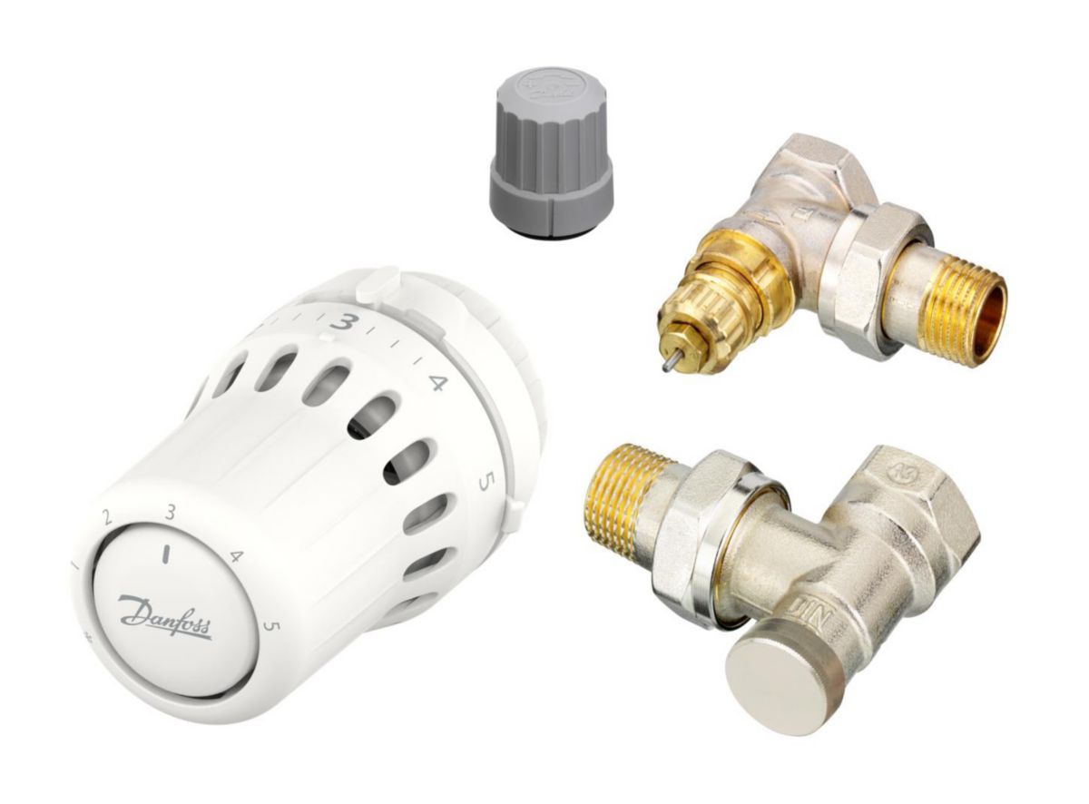 DANFOSS - Tête thermostatique React + RA-FN équerre 15 +RLV-S 015G5357 ...