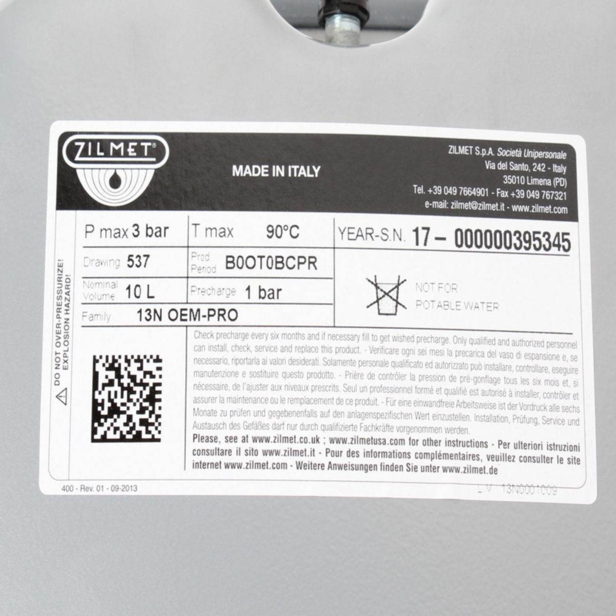 ATLANTIC PAC ET CHAUDIERE - Vase expansion Réf. 188232 | Cedeo