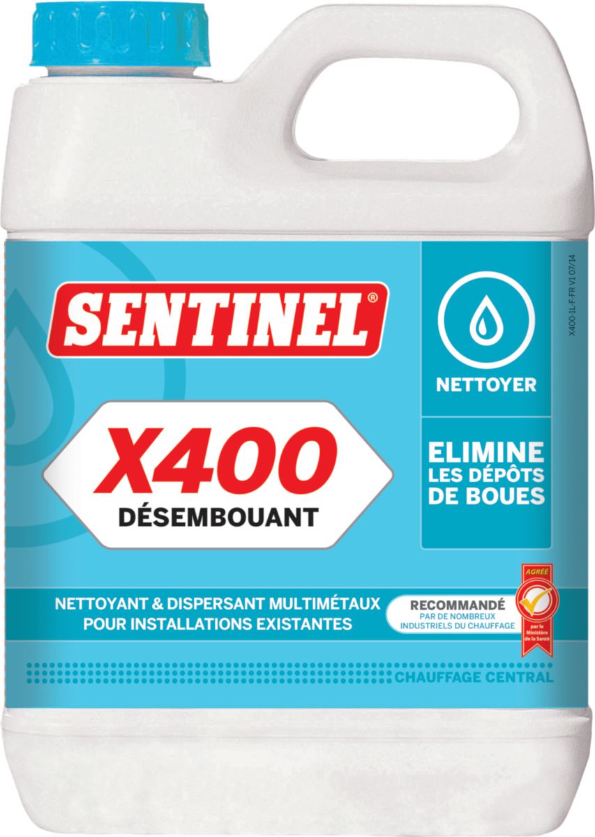 SENTINEL - Désembouant SENTINEL X400 bidon 1 litre réf. X400L-12X1L ...