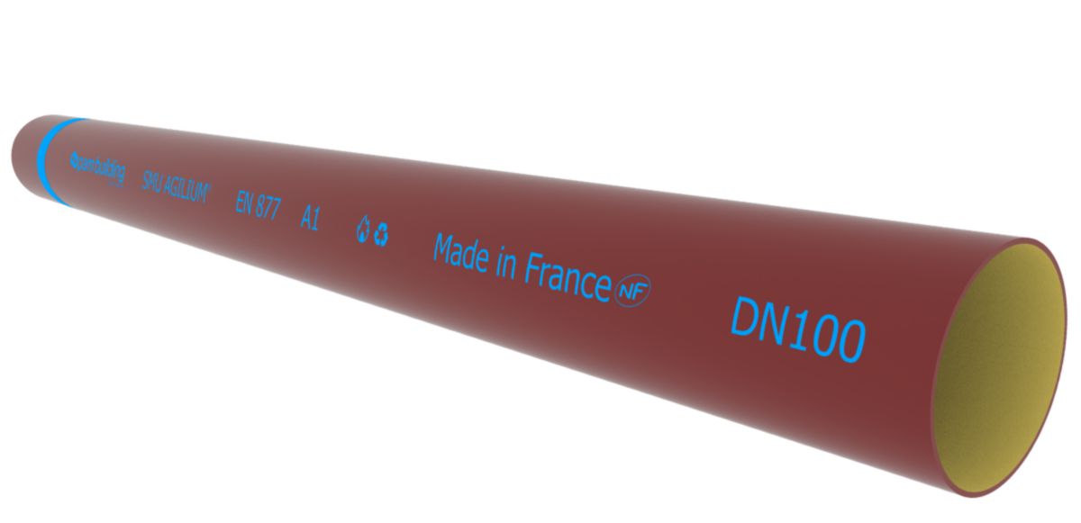 PAM - Tuyau fonte SMU Agilium longueur 3m diamètre nominal 300mm Réf. 283728 PAM | Cedeo