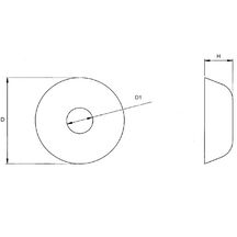 COMAP - Rosace simple petit modèle 50 mm réf. 985405 | Cedeo