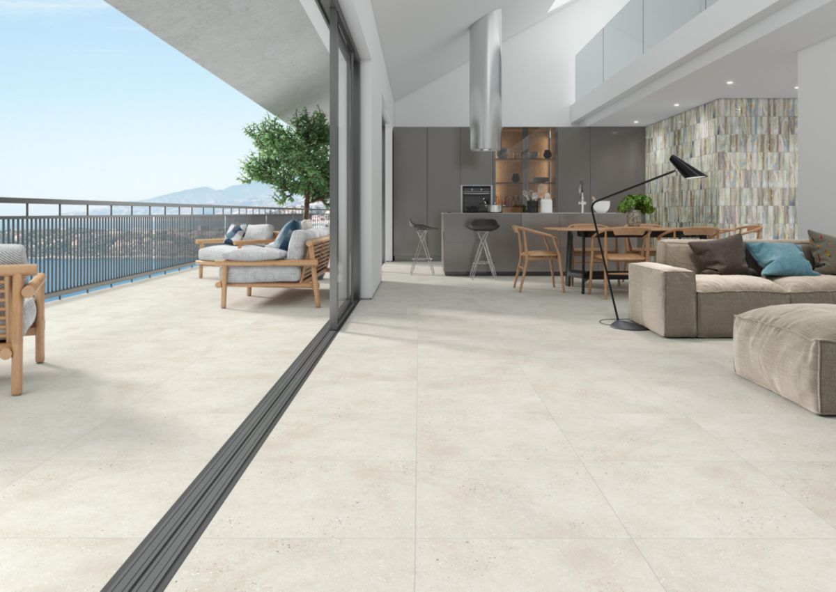 CINCA - Grès cérame Cinca Retro Blanc Os mat 60 x 60 cm 9461 | Cedeo