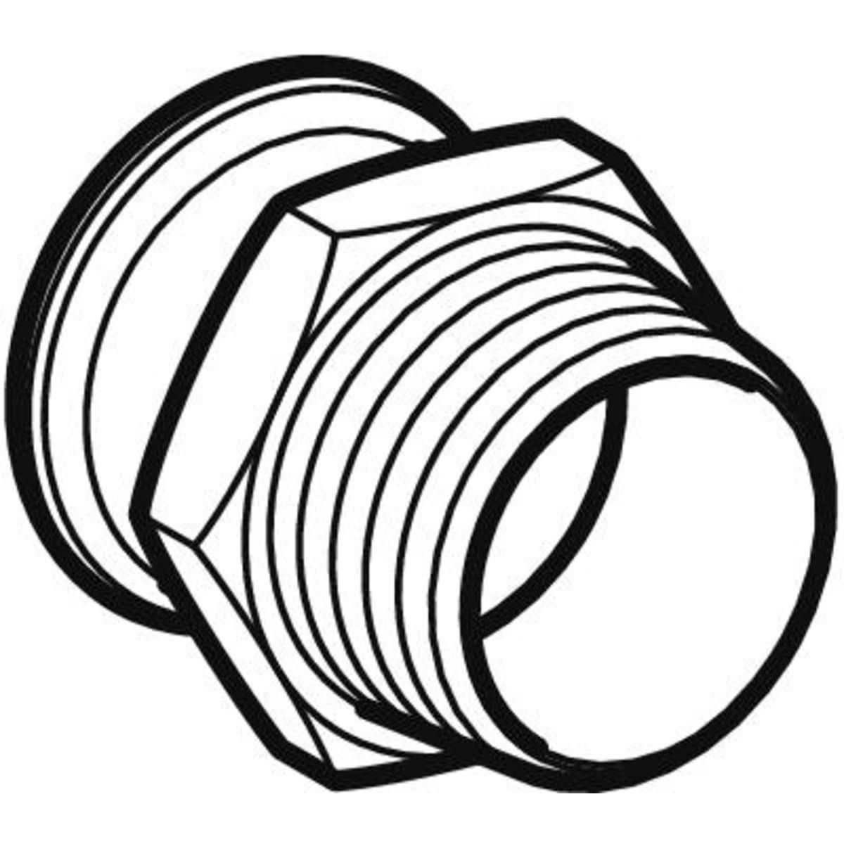 GEBERIT - Jonction filetée D76,1-2 1/2mm, acier inox Réf 31713 | Cedeo