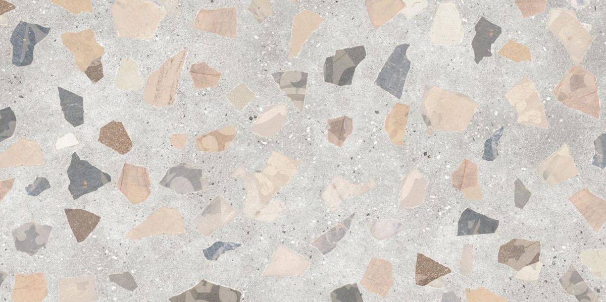 CINCA - Grès cérame Cinca Retro Gris Terrazzo mat rectifié 60 x 120 cm ...