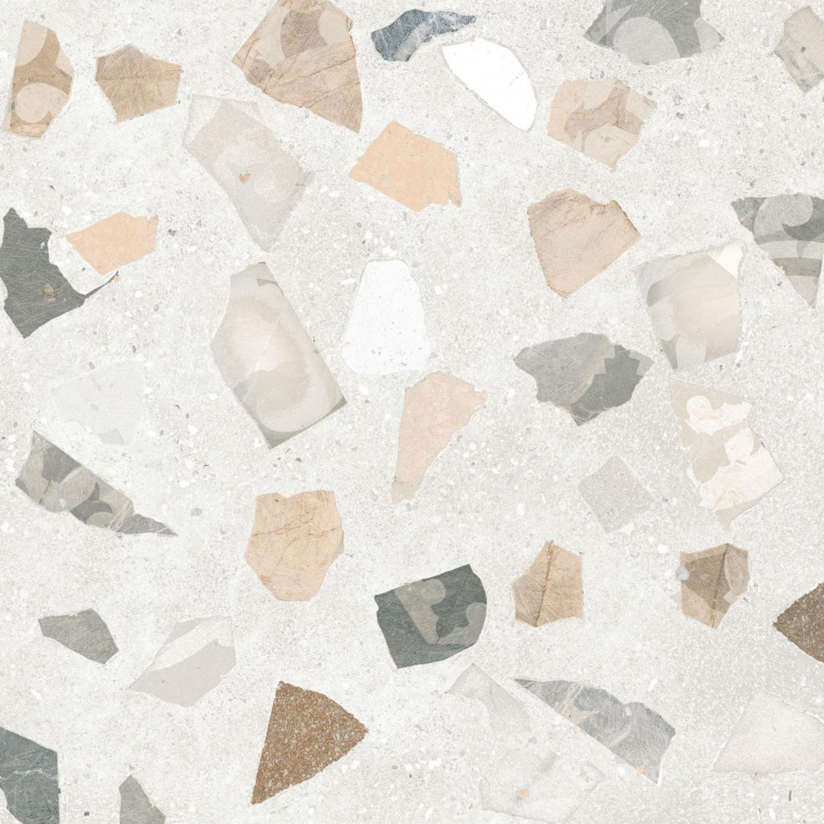 CINCA - Grès cérame Cinca Retro Off White Terrazzo mat rectifié 60 x 60 ...