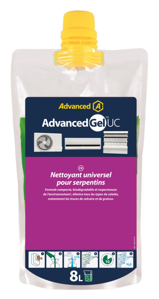 ADVANCED - Advanced Gel UC (490ml), nettoyant gel concentré universel pour serpentins à diluer ...