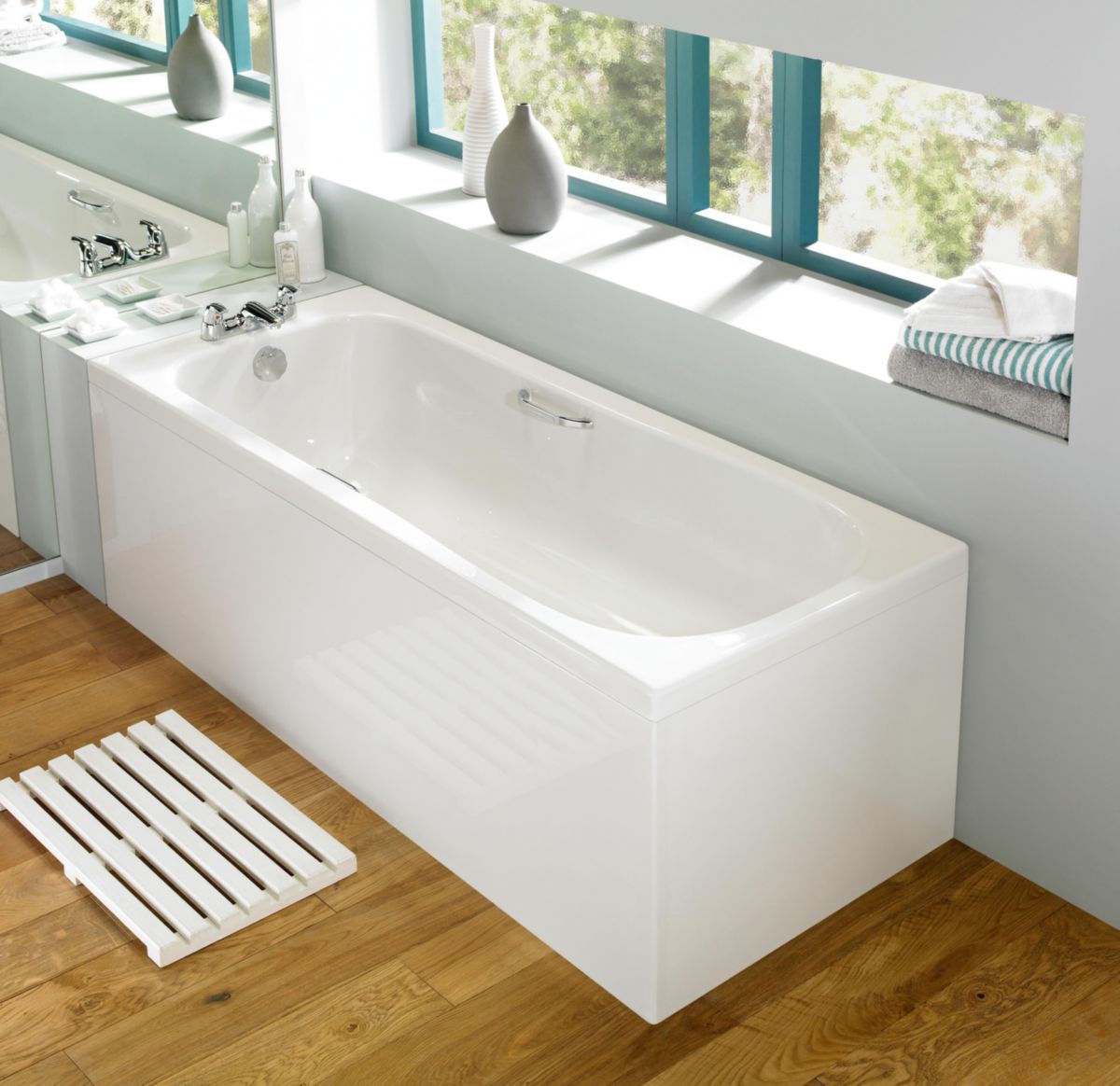 PORCHER - Tablier de baignoire latéral 70 cm Ulysse en acrylique blanc ...