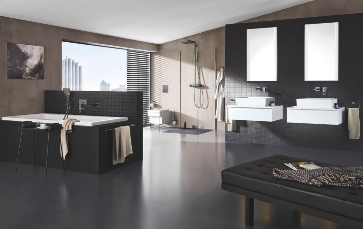 GROHE - Colonne de douche avec mitigeur thermostatique Euphoria ...