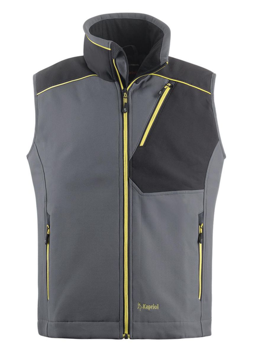 KAPRIOL - Gilet Rembourre Dynamic gris/noir XXL Réf. 35453 | Cedeo