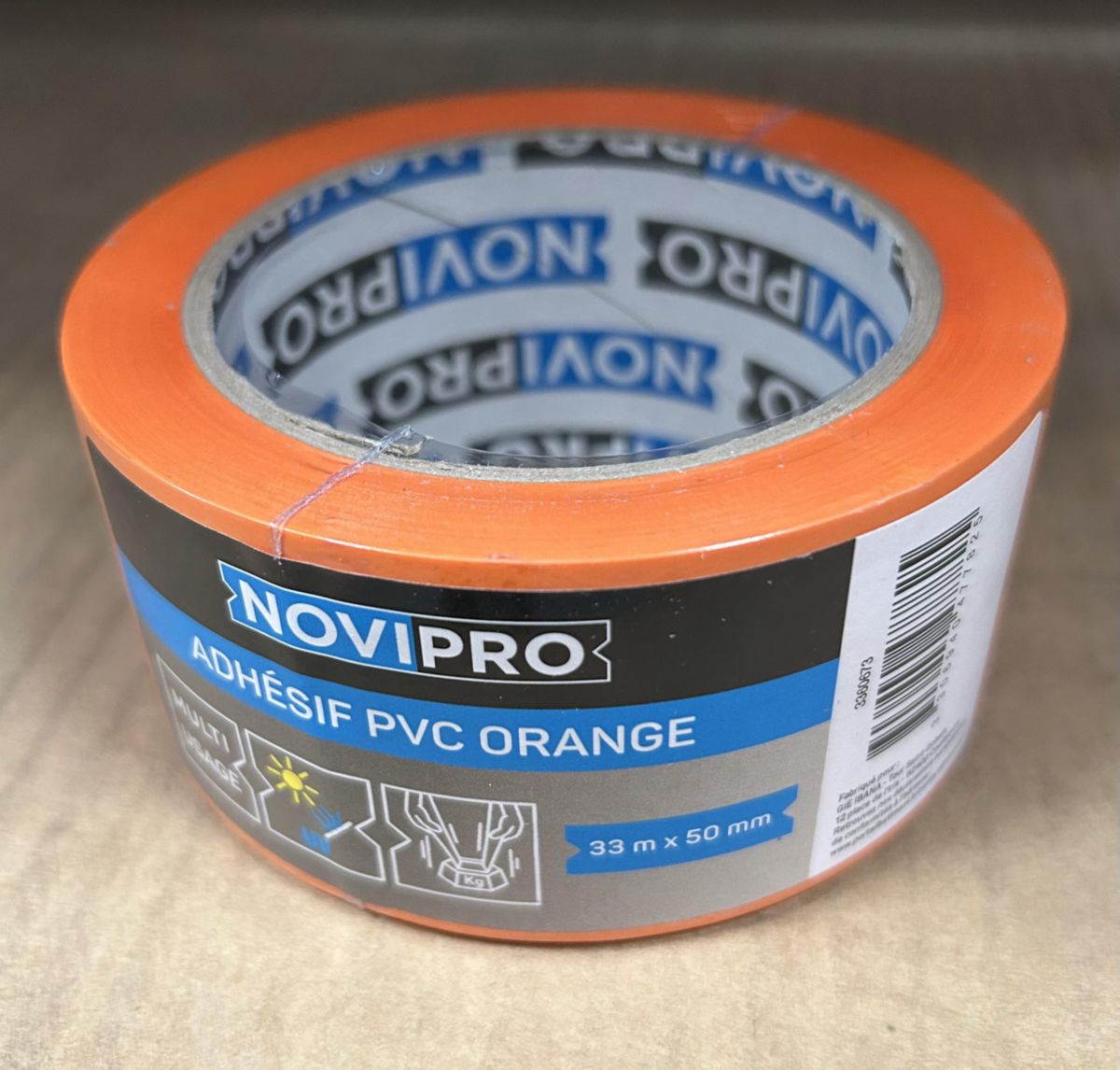 NOVIPRO - Ruban adhésif PVC plastifié - orange - Novipro - longueur 33 ...