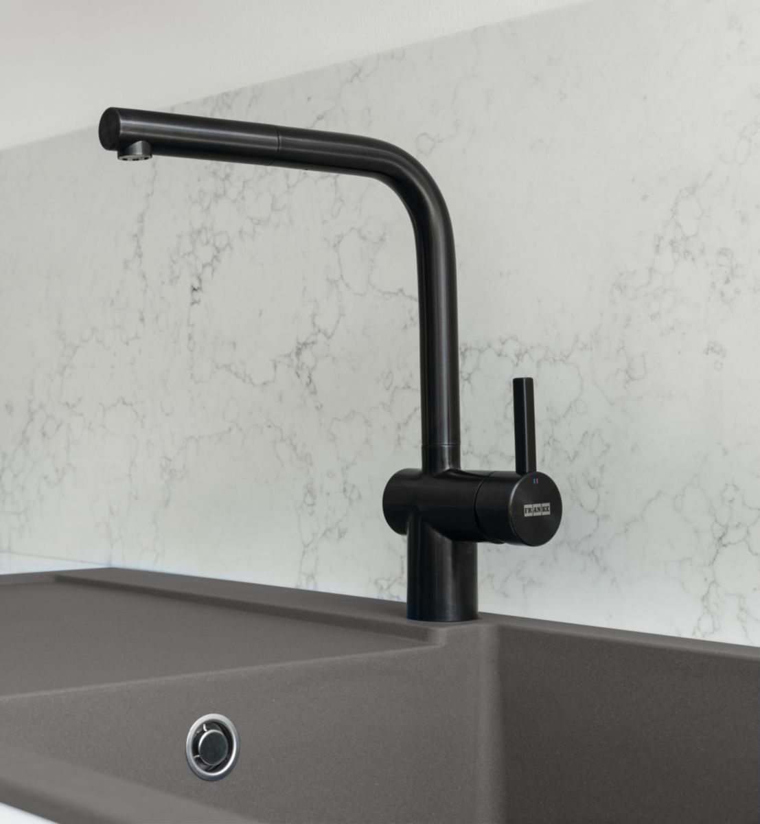 FRANKE - Mitigeur évier ATLAS NEO , Douchette mono-jet , Levier bas 0 ...