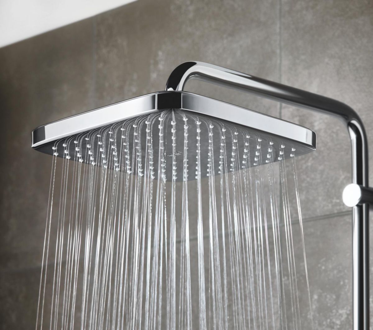 GROHE - Colonne de douche avec mitigeur thermostatique chromé Tempesta ...