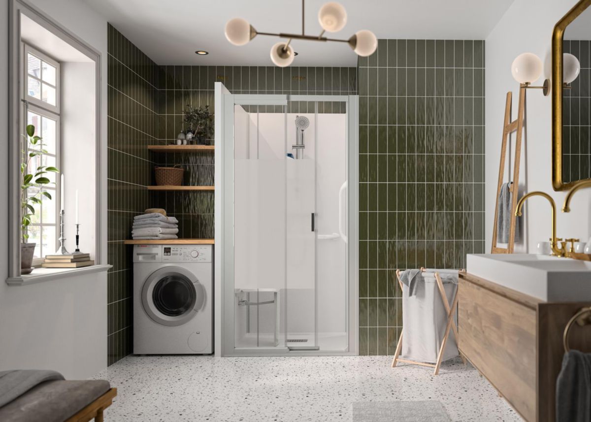 KINEDO DOUCHE - Kinemagic Sérénité+ 120x70 niche, version haute, porte ...