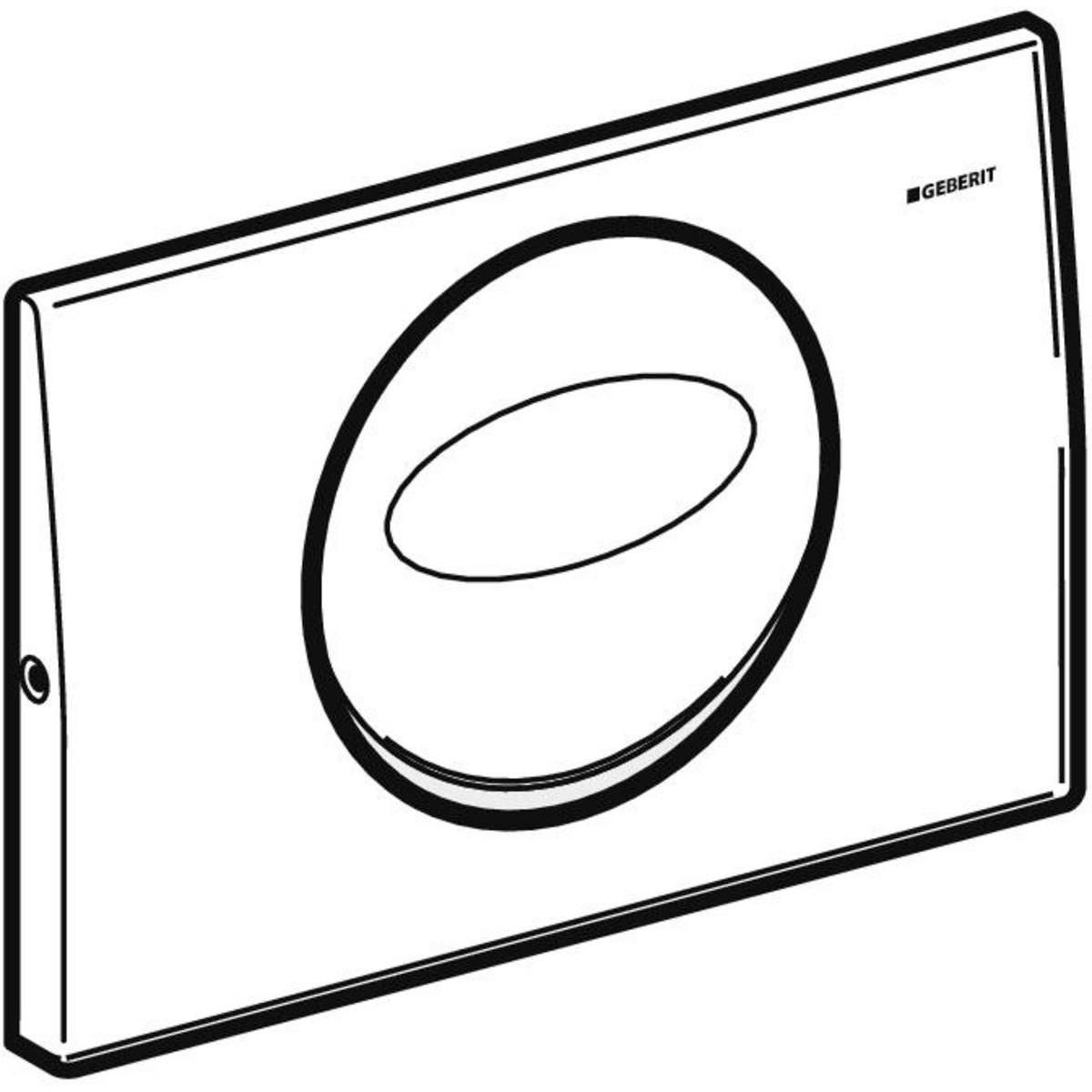 GEBERIT - Plaque de déclanchement Mambo pour 115.870 Réf. 241.158.00.1 ...