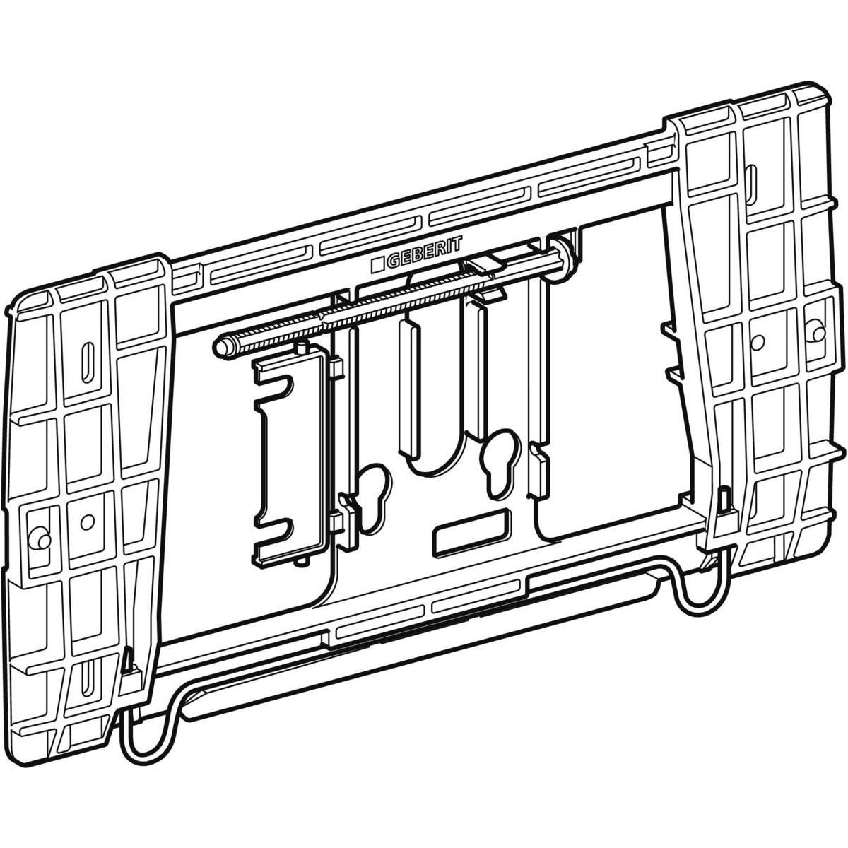GEBERIT - Cadre support pour plaque de déclanchement 115888 réf ...