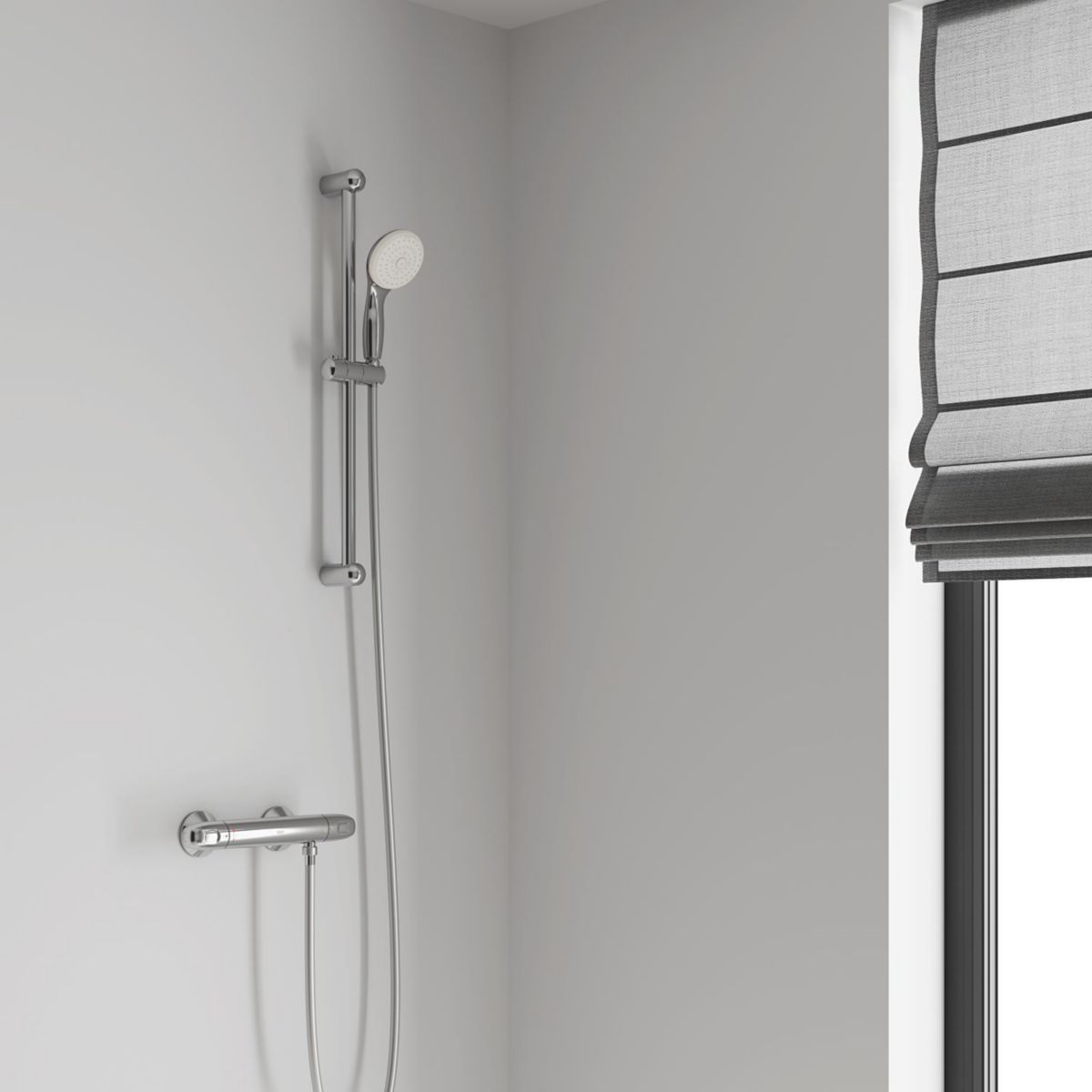 GROHE - Ensemble de douche 3 jets avec barre Tempesta 100 Chromé ...