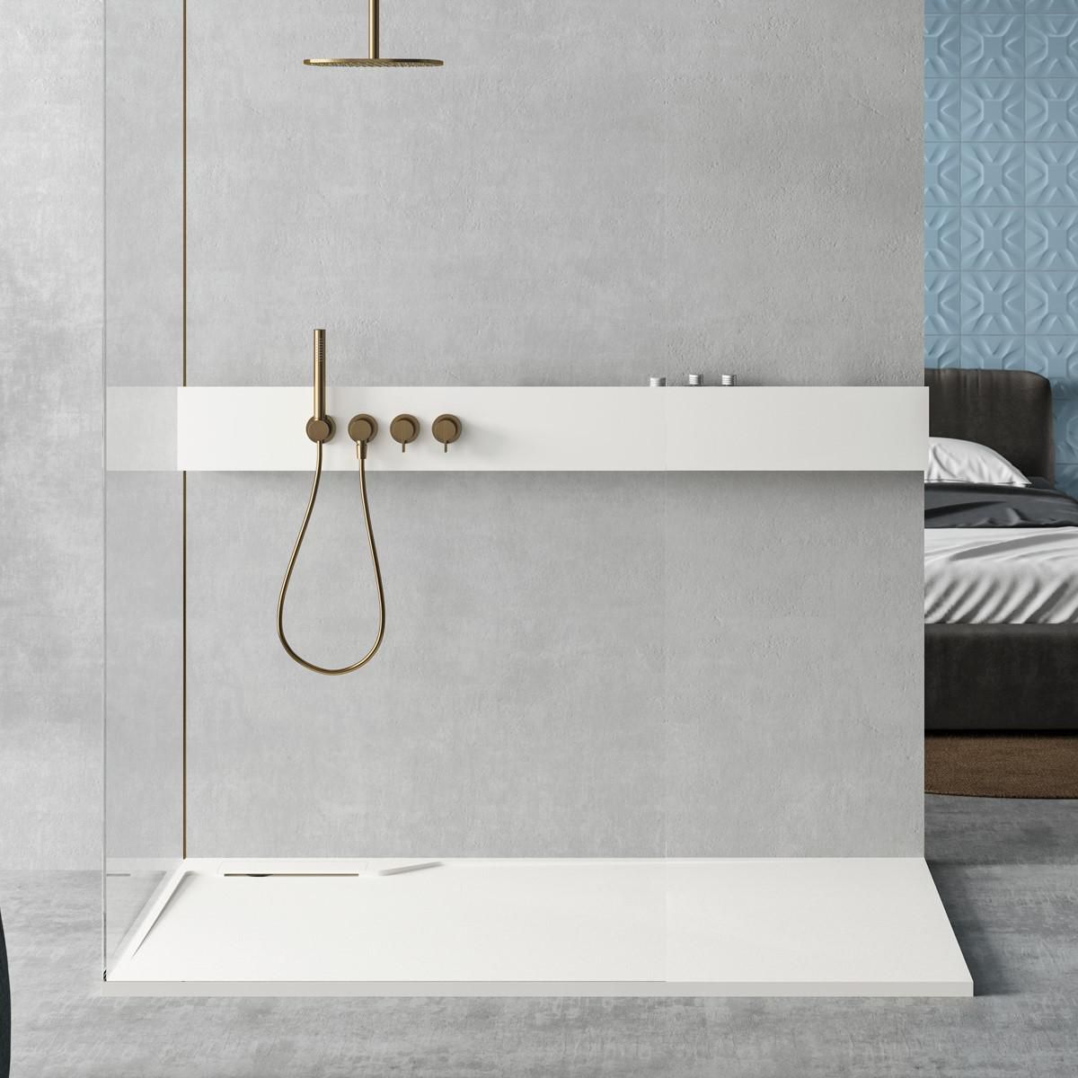 HIDROBOX - Receveur de douche Twin YR Kromat Microtex 90x180 cm Bianco ...