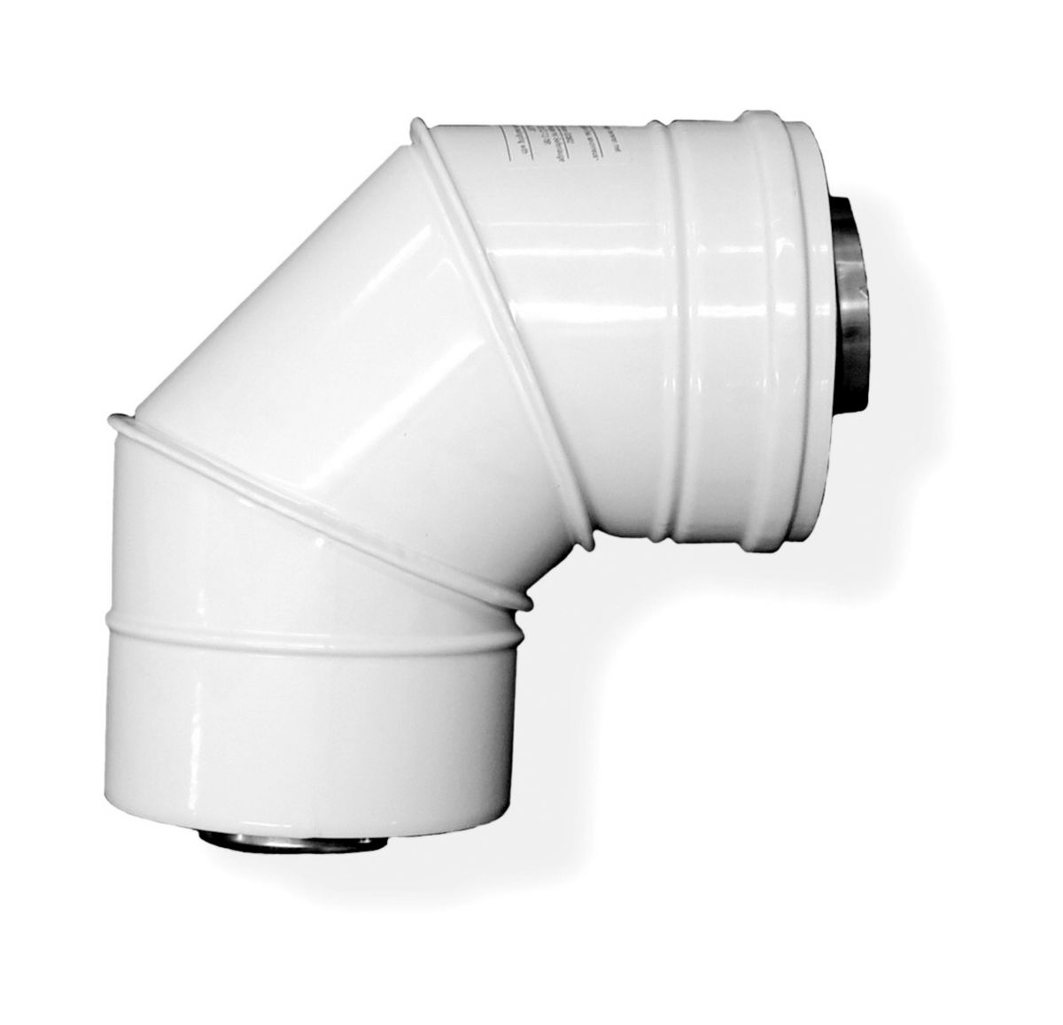 TEN - Coude 87° concentrique ISOCox Inox - galva diamètre : 80 / 125 ...