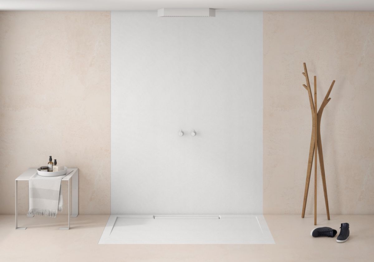 HIDROBOX - Receveur de douche Line Y Kromat Ardoise 80x170 Dark Liquen ...