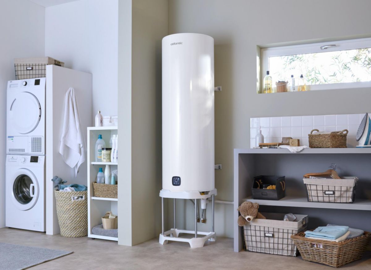 ATLANTIC ELECTRIQUE - Chauffe-eau électrique Aquéo ACI Hybride vertical ...