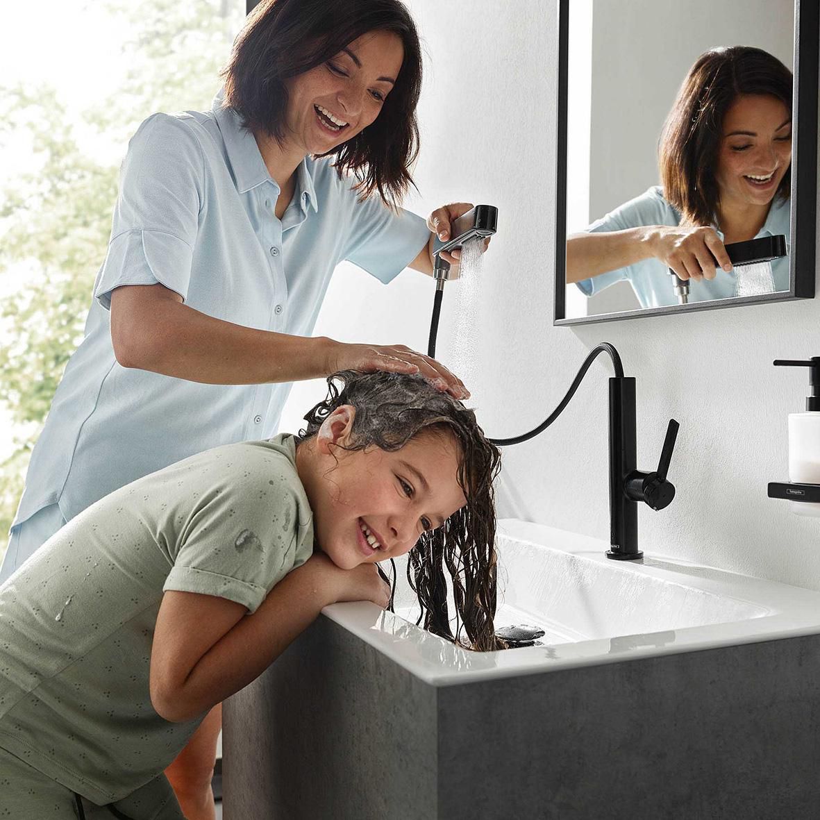 HANSGROHE - Mitigeur lavabo FINORIS 230 avec douchette extractible 2 ...