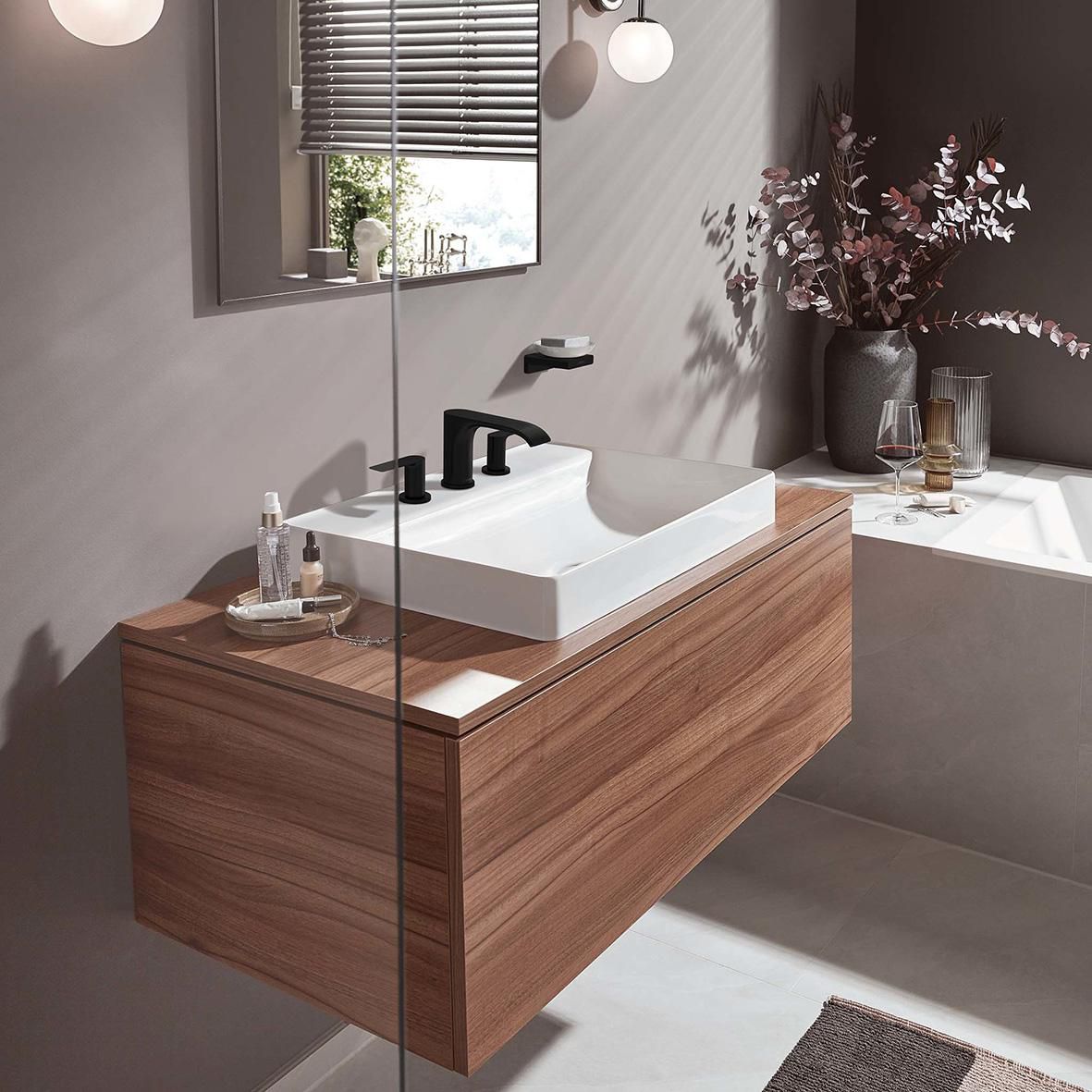 HANSGROHE - Mélangeur de lavabo VIVENIS 90 3 trous avec tirette et ...