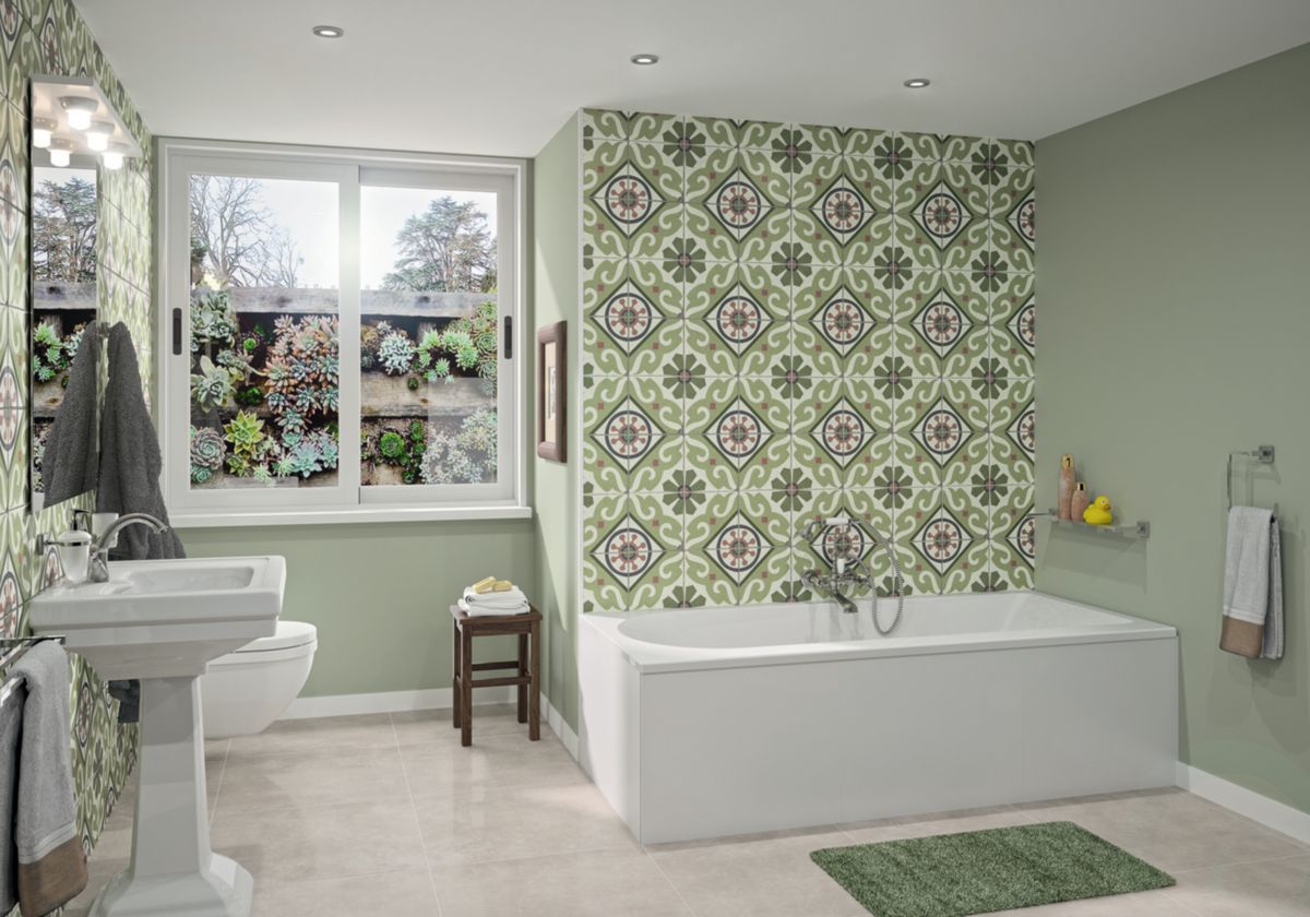 AKW INTERNATIONAL - Paroi de douche Larenco portes Saloon niche 1000mm ...