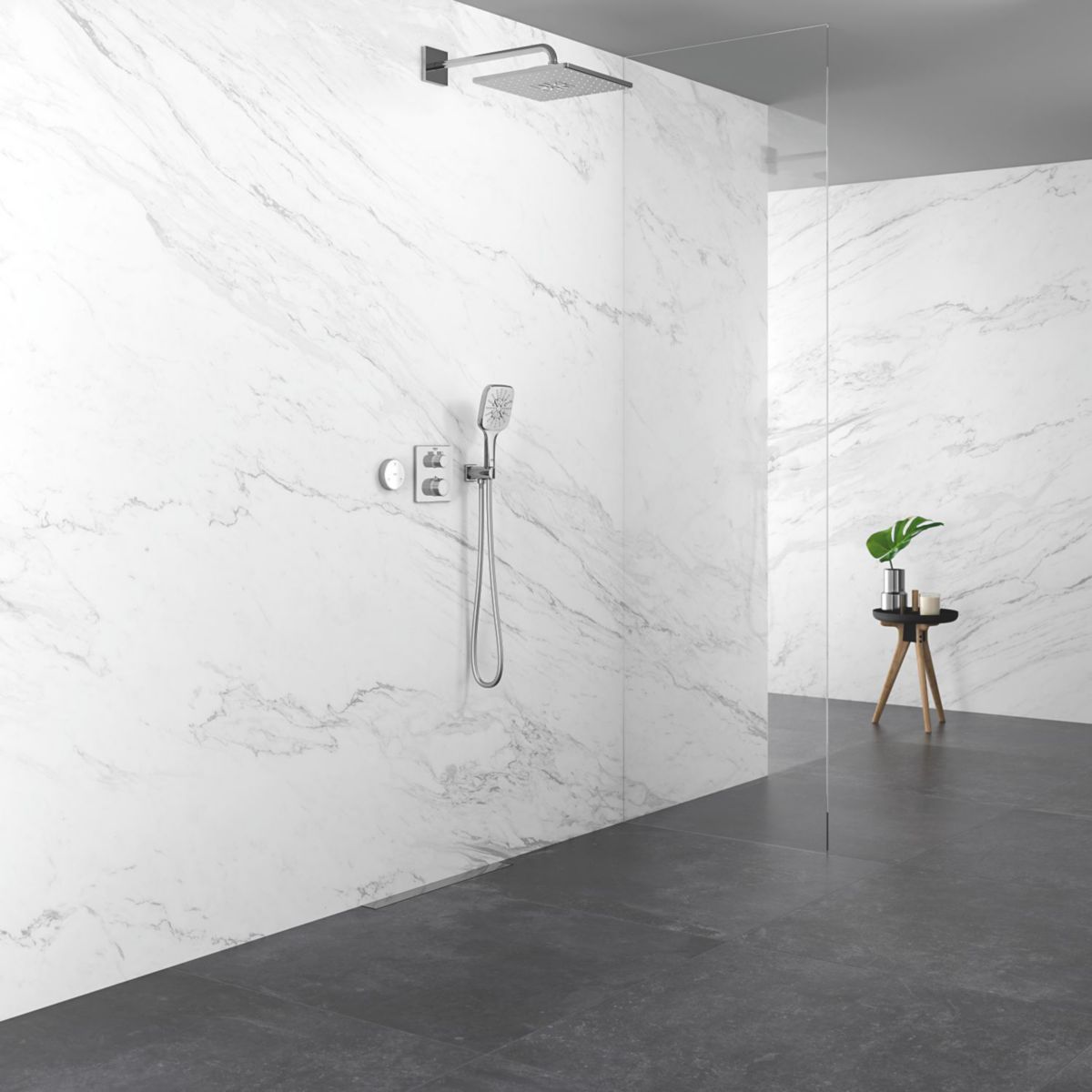 GROHE - Mitigeur thermostatique douche 2 sorties avec inverseur ...