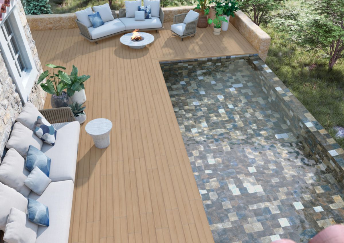 CINCA - Grès cérame Cinca Splash Slate Mix antidérapant 15 x 15 cm 9445 ...