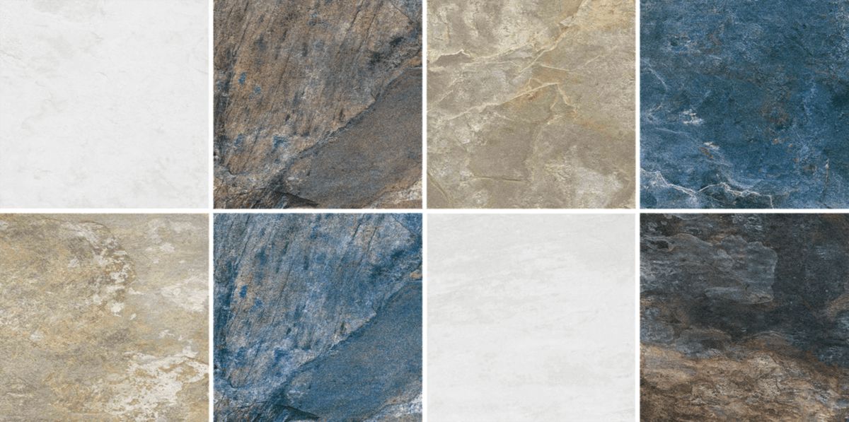 CINCA - Grès cérame Cinca Splash Slate Mix antidérapant 15 x 15 cm 9445 ...