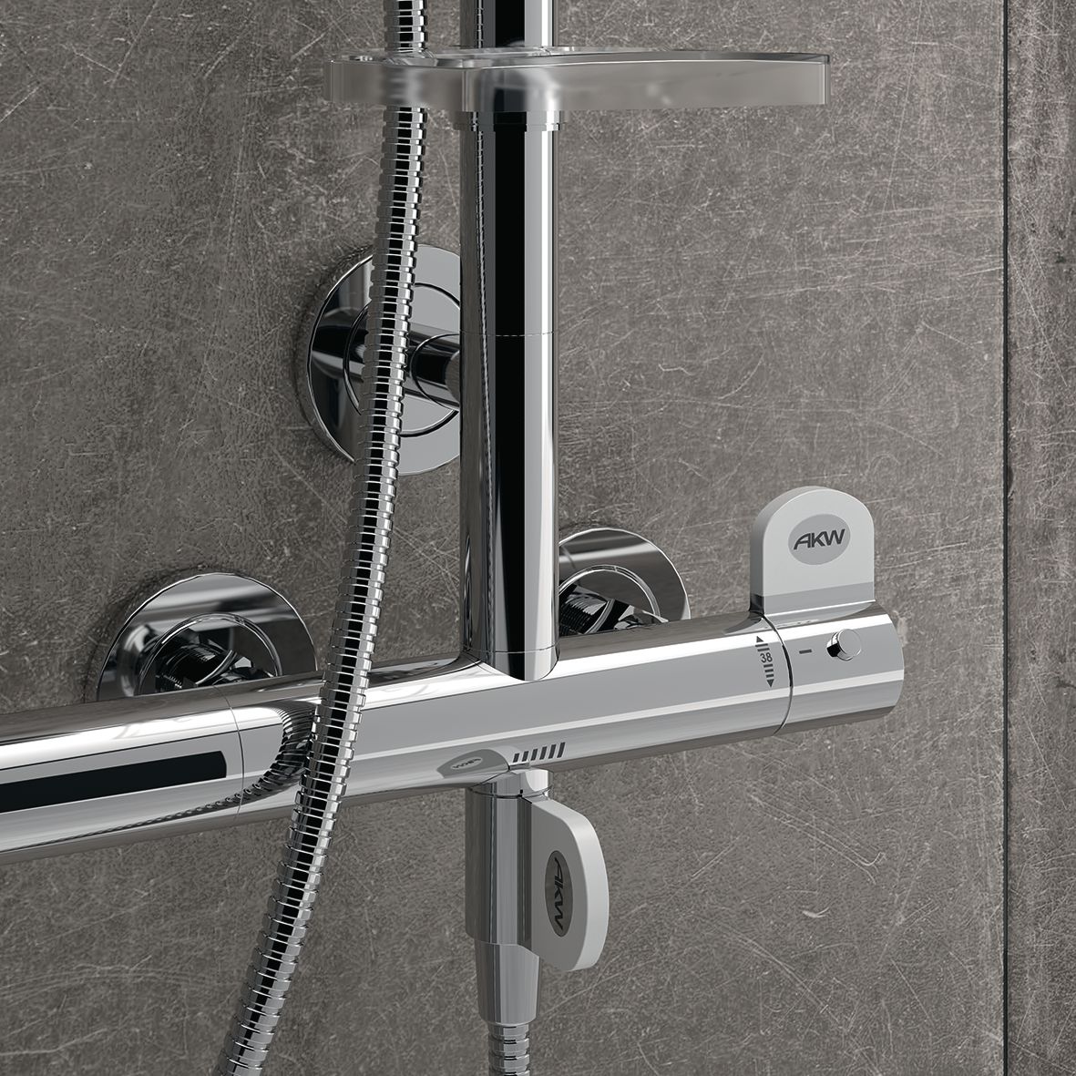 AKW INTERNATIONAL - Colonne de douche Onyx Combo version droite Réf ...