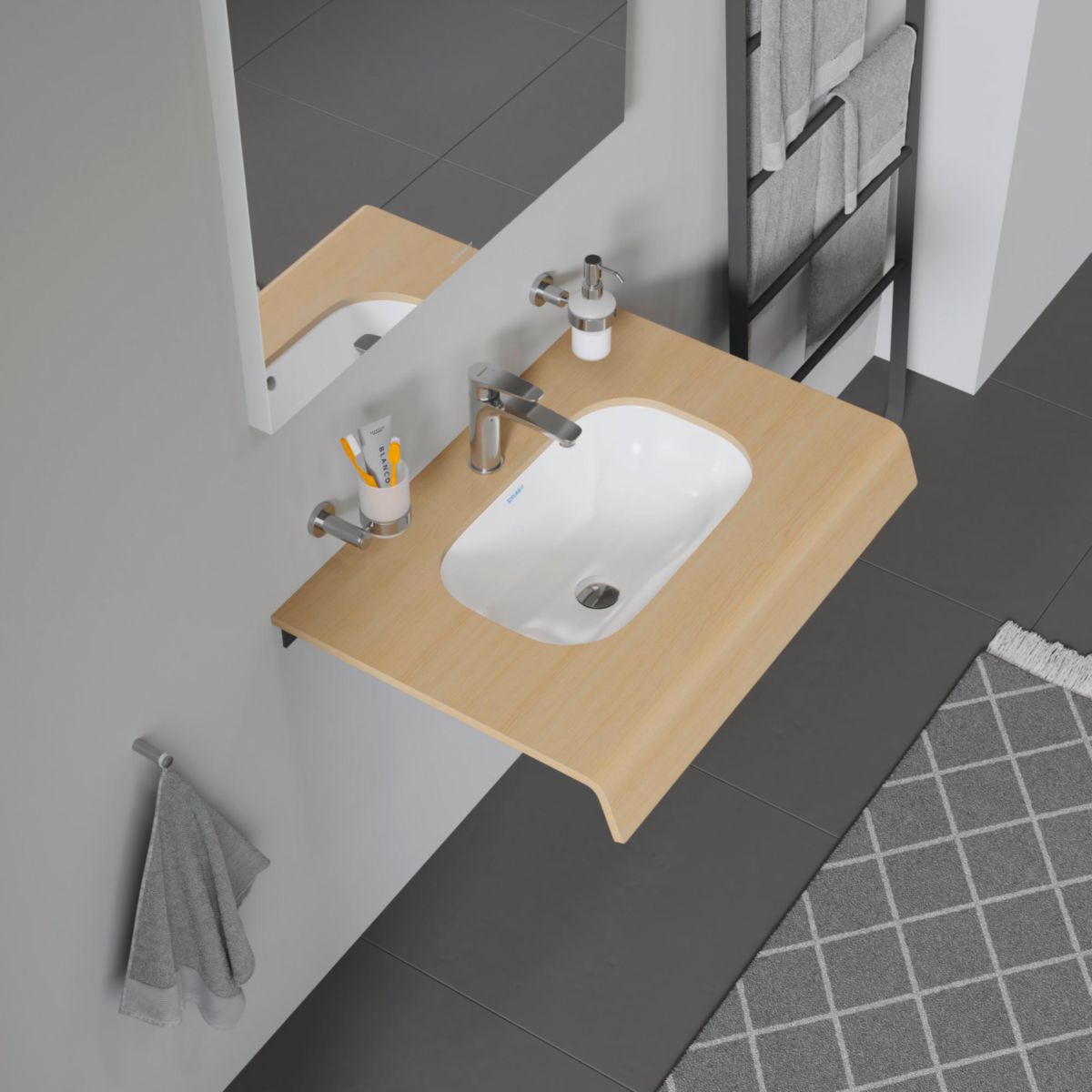DURAVIT - Vasque D-CODE, 49 x 29, à encastrer, Blanc Réf. 0338490000 ...