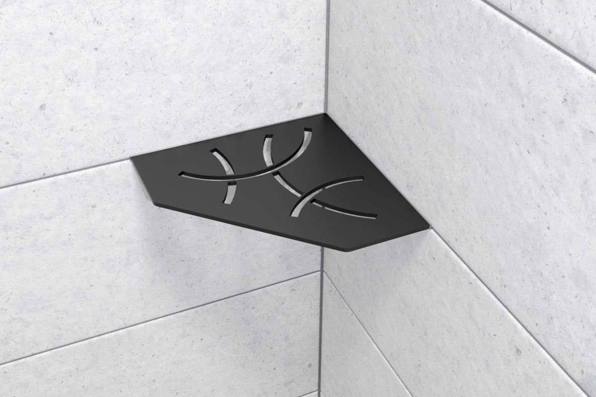 SCHLUTER SYSTEMS - Tablette design d'angle pentagonale Shelf-E Curve ...