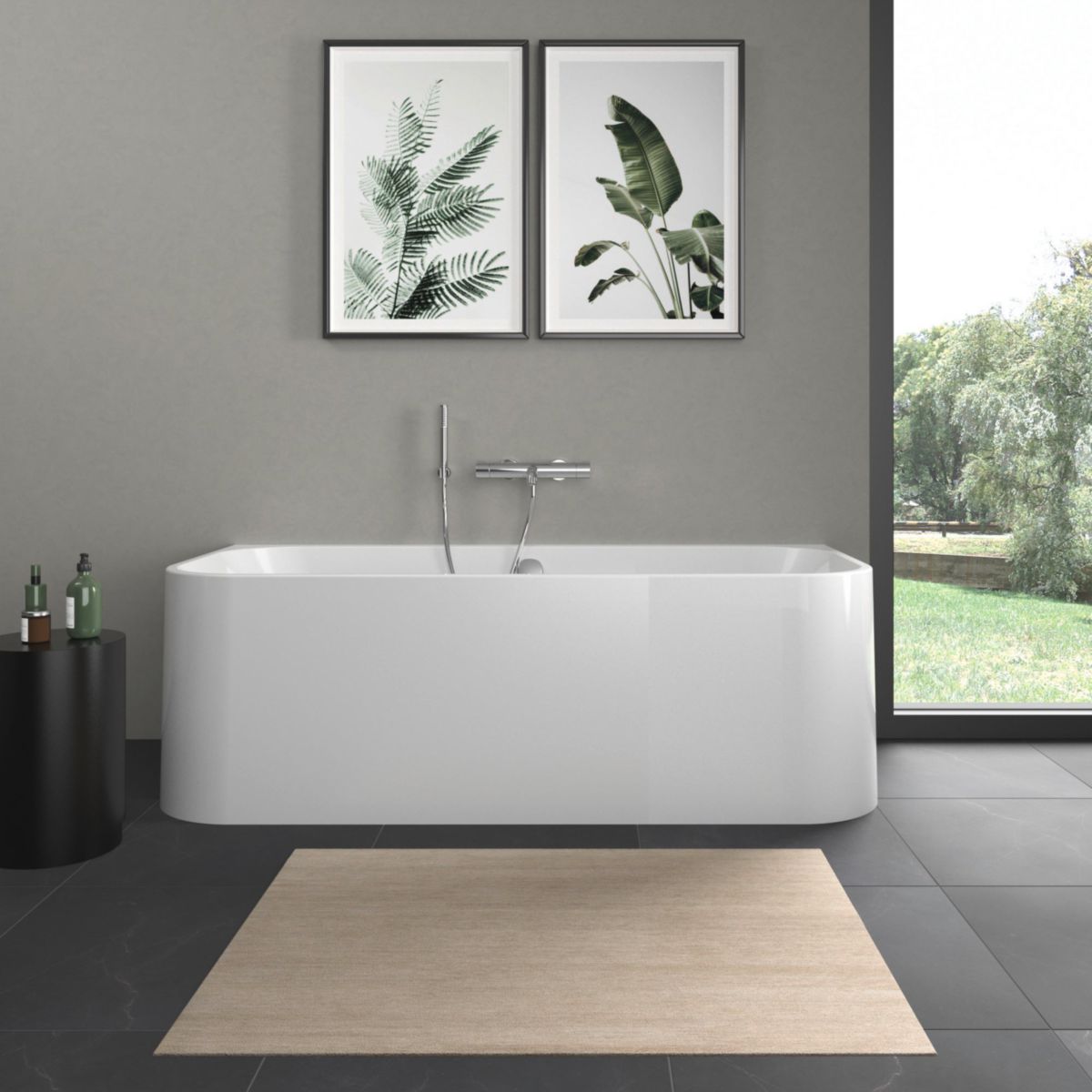 DURAVIT - Baignoire Happy D2 1800x800mm blanc avec habillage acrylique ...