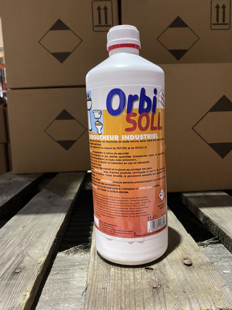 ORBI - Déboucheur professionnel ORBI SOLL bidon de 1 litre Réf. SOLL ...