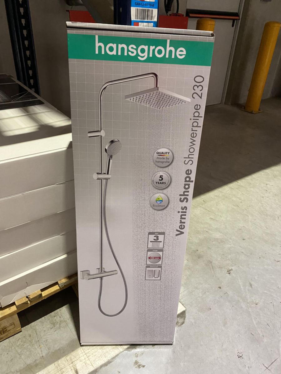 HANSGROHE - Colonne de douche Vernis shape 230 1 jet EcoSmart 9l/min ...