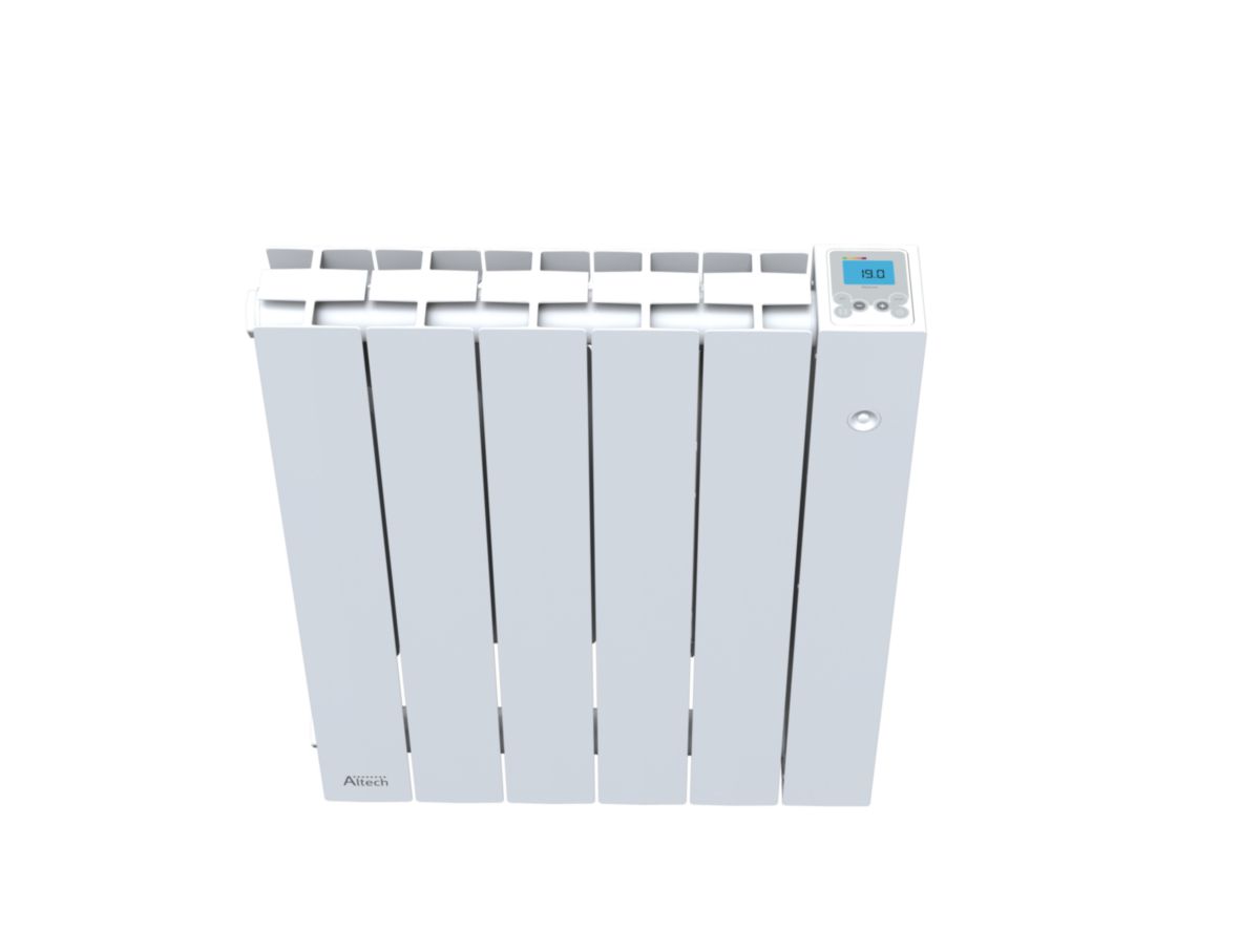 ALTECH - Radiateur électrique fluide ALTECH horizontal 1500W Blanc | Cedeo