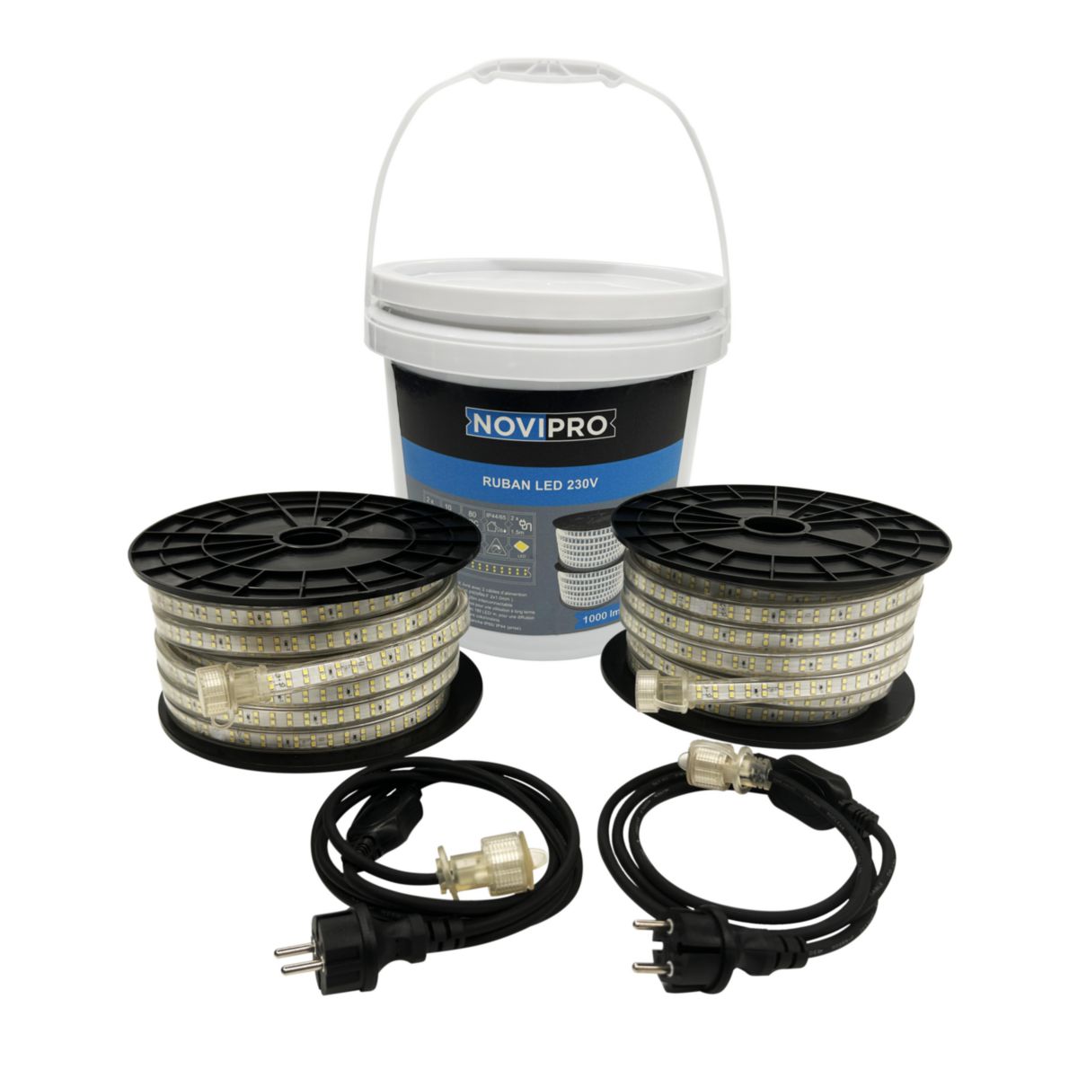 NOVIPRO - Rubans LED 230v 2 x 20 mètres Novipro | Cedeo