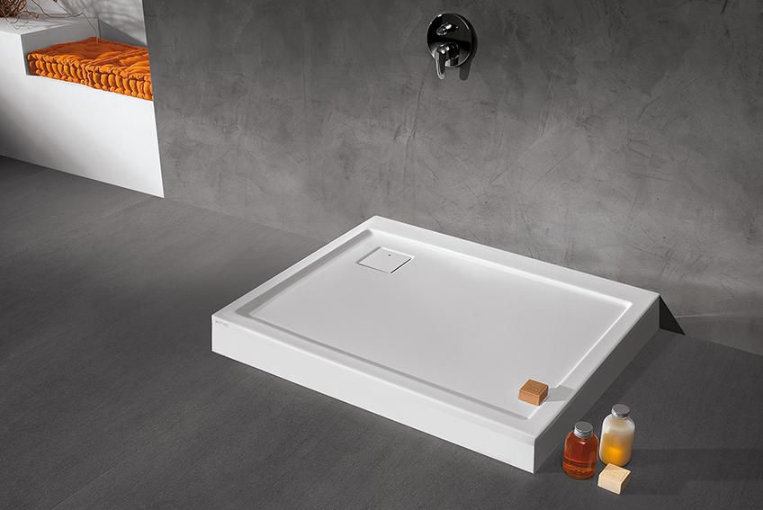 LEDA - RECEVEUR DE DOUCHE EXTRA-PLAT EN ACRYLIQUE SANITAIRE SPACE LINE ...