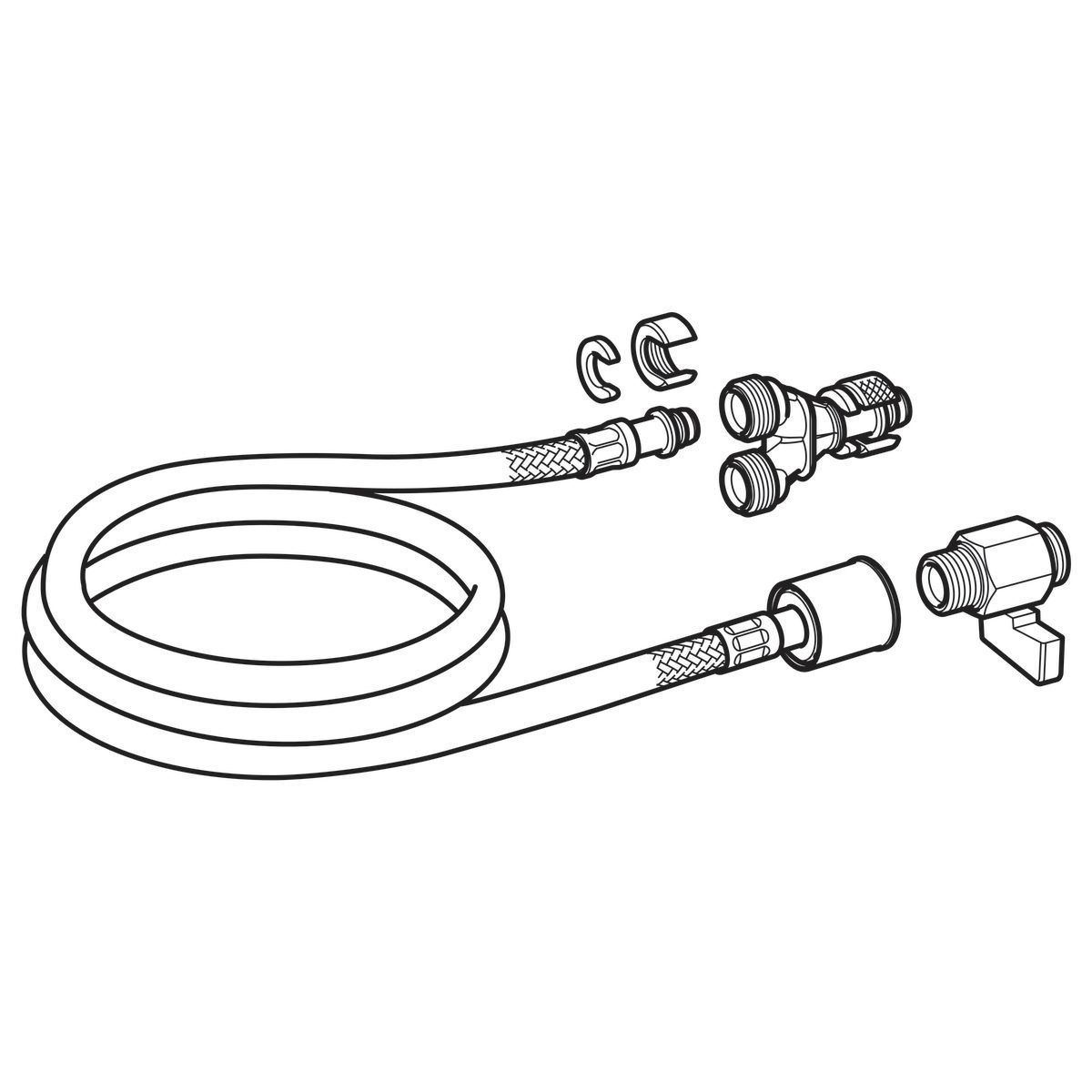 GEBERIT - Set d'alimentation en eau pour AQUACLEAN réf. 250.005.00.1 | Cedeo