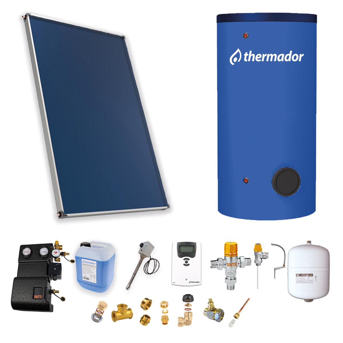 THERMADOR - Pack Solaire type A - Chauffe eau solaire individuel avec appoint électrique ...